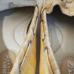 Sperry | Shoes | Sperry Champagne Croc Patent Leather Boatshoes 65 ...